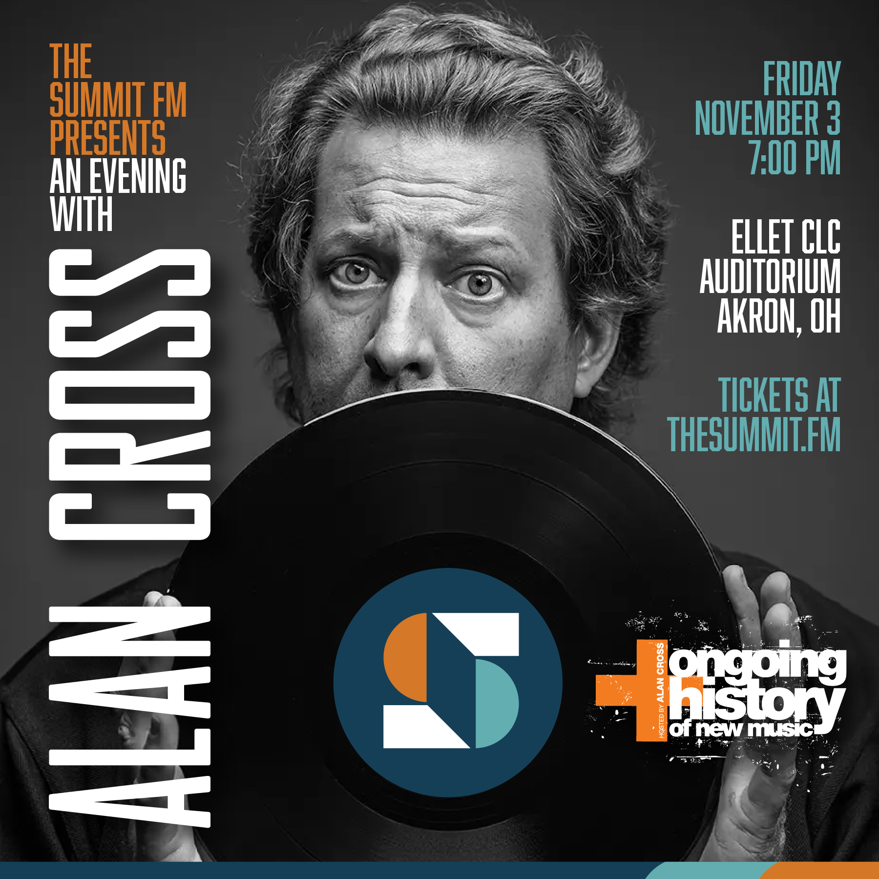 Summit Exclusive Event: An Evening with Alan Cross - Get Tickets Now ...