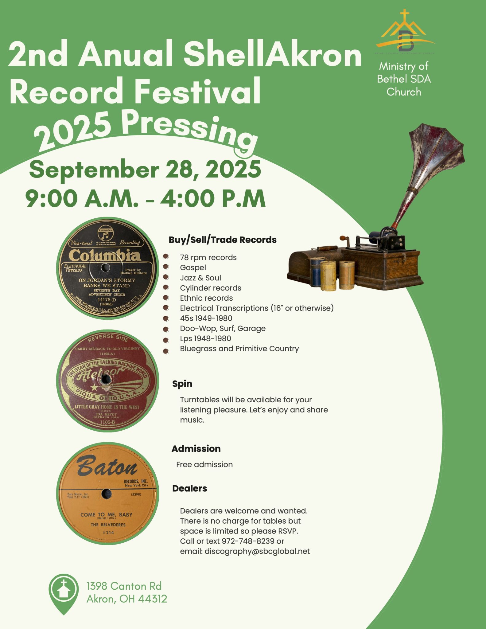 Brad Savage Chats with Tyrone Settlemier about the ShellAkron Record Show - The Summit FM